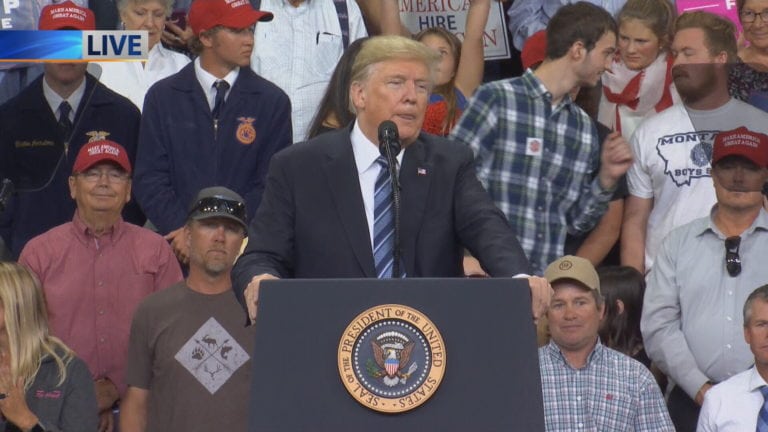 Billings teen dubbed ‘Plaid Shirt Guy’ goes viral during Trump rally
