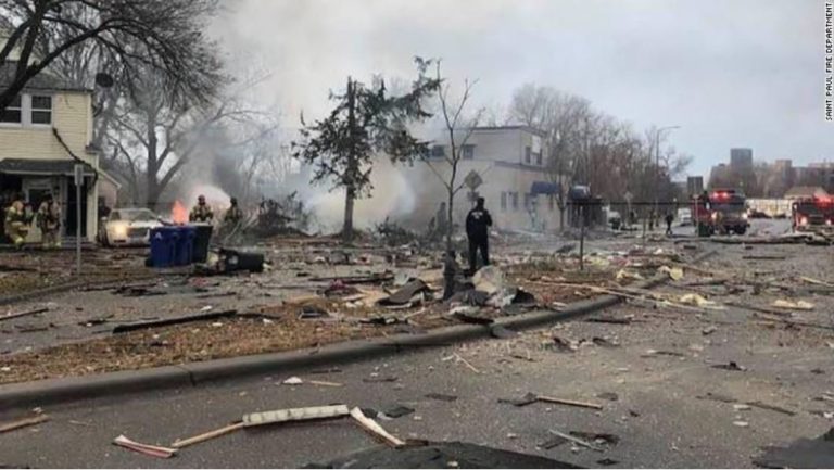 House explodes in Minnesota neighborhood